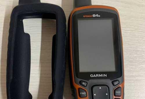 Навигатор garmin gpsmap 64S "с картами глубин РФ"