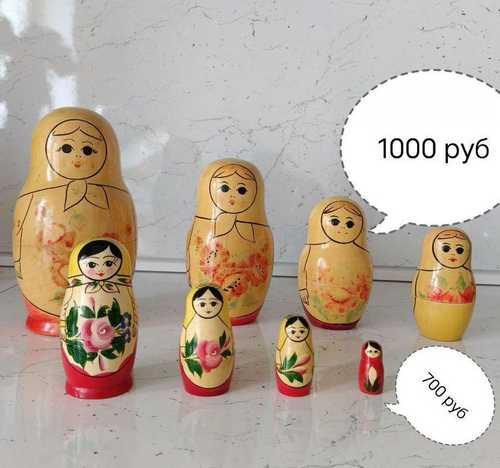 Матрешка деревянная СССР