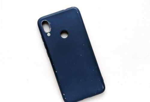 Чехол для Redmi Note 7 синий б/у + новое стекло