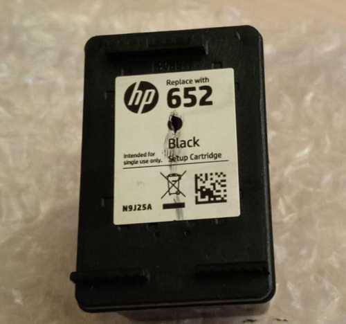 Картридж hp 652 черный