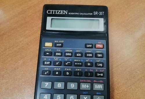 Калькулятор инженерный citizen sr 35 t