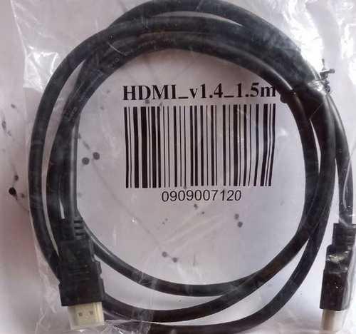 Кабель hdmi, v1.4 1.5m