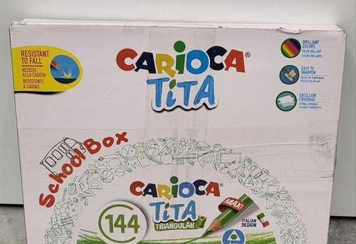 Carioca набор цветных карандашей Tita 12 цв 144 шт