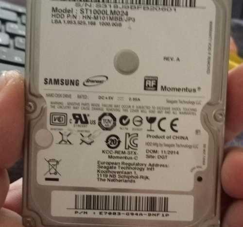 Samsung 1tb на запчасти