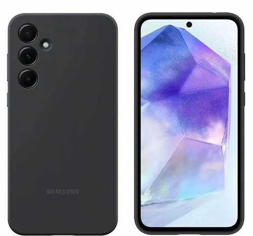 Оригинал Silicone Case для Samsung A55 5G (Black)