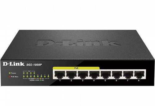 D-Link DL-DGS-1008P/E1A коммутатор POE