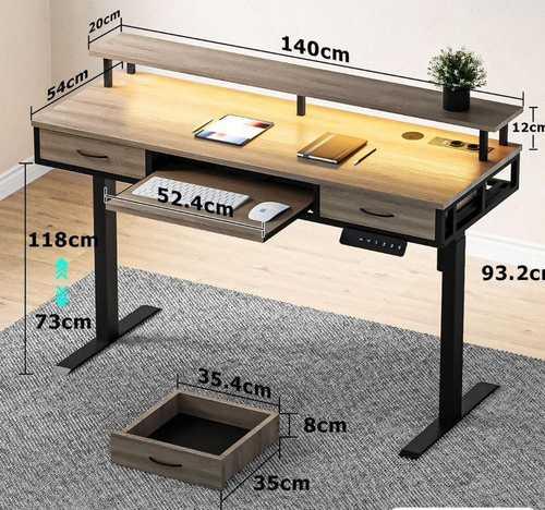 Электрический подъемный софисный стол