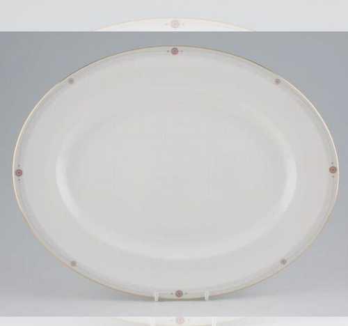 Блюдо овальное 35 см Satin марка Wedgwood (Англия)