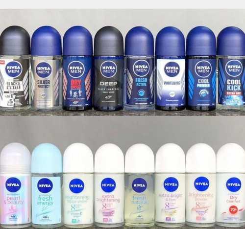 Дезодоранты мужские и женские Nivea, Rexona