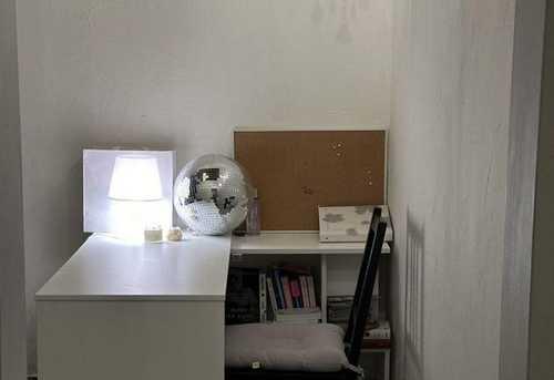Угловой / прямой письменный стол белый