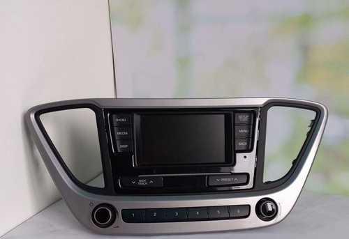 Автомагнитола на Hyundai solaris 2