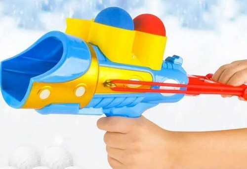 Снежный бластер снежкострел. Подарок для детей