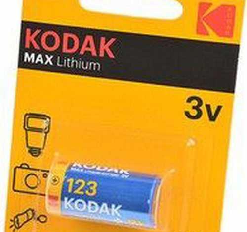 Элемент питания Kodak MAX Lithium CR123 BL1