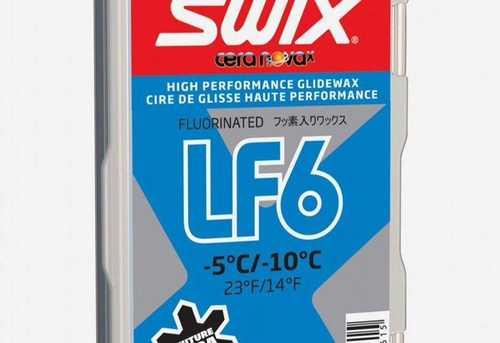 Мазь скольжения твёрдая Swix LF6 Blue 60 грамм