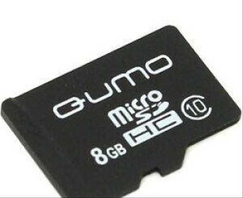 Флэш карта Micro SecureDigital 8Gb qumo QM8gmicsdh