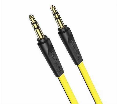 Аудиокабель AUX 3.5mm 1.0м Borofone BL6 Yellow