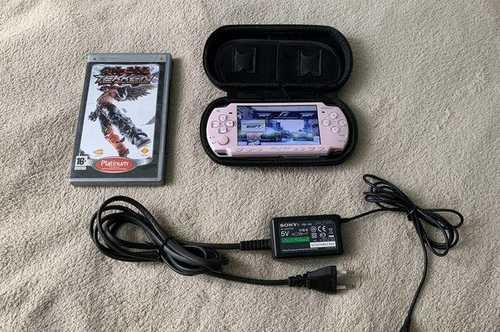 Sony PSP 2000 розовая прошитая +8 gb +Tekken
