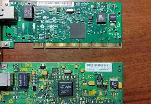 Сетевая карта PCI-X 64 Intel, 3COM