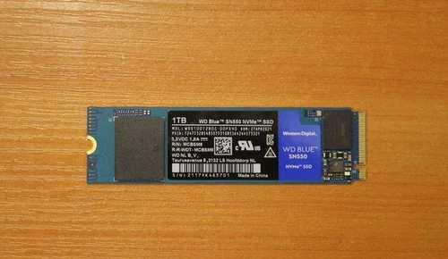 SSD накопитель 1Тб WD SN550 М.2 NVMe
