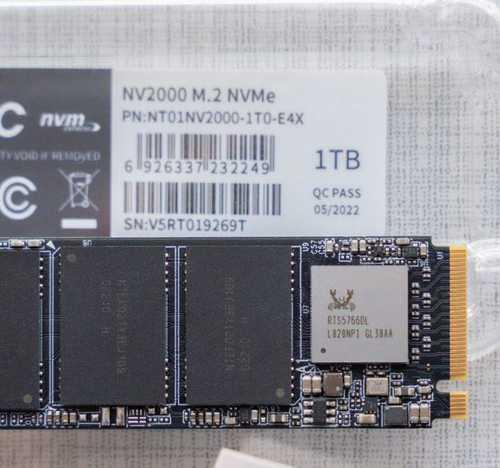 Ssd, NVMe, M.2, Netac, 1Tb, гарантия