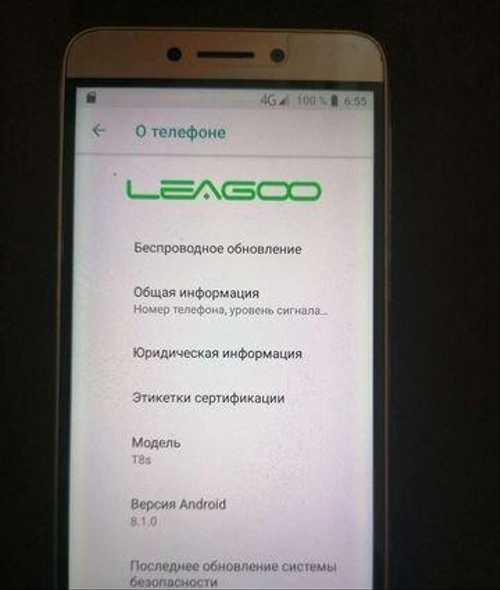 Телефон Leagoo T8S