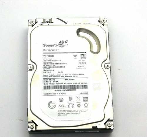 Жесткий диск Seagate 2TB ST2000DM001 SATA