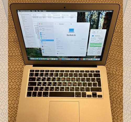 Macbook Air13:отлсост i5 SSD128 grafic1,5gb OS2025