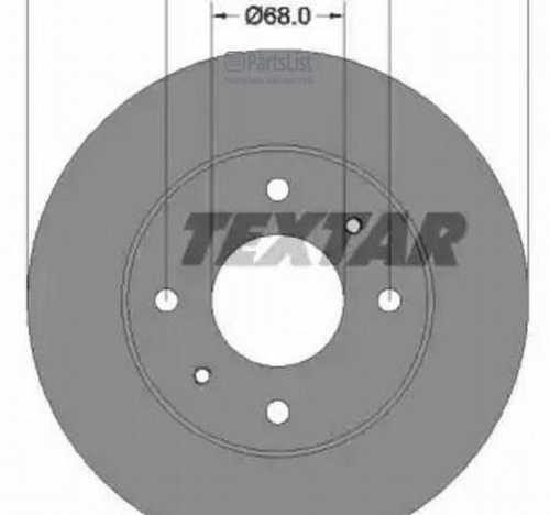 Диск тормозной передний стандартный infiniti/nissan textar 92056300 92056300