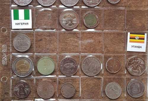 Набор монет Бурунди+Уганда+Нигерия+Руанда