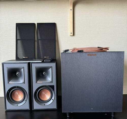 Активные колонки Klipsch R-41 pm + сабвуфер R-8SW