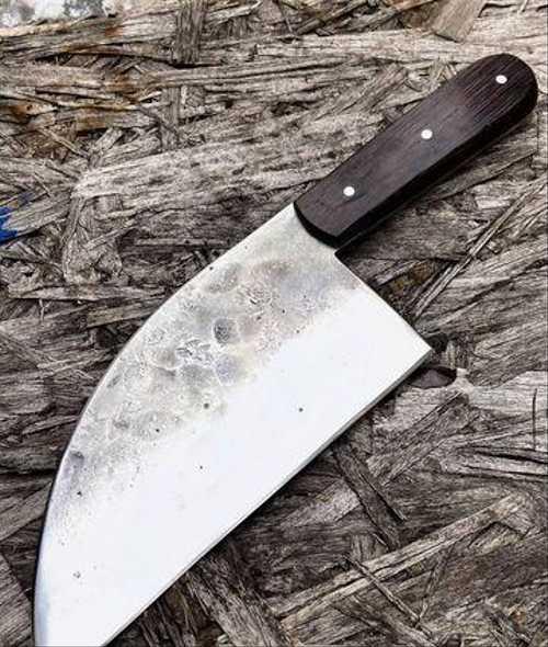 Сербский нож для кухни из кованой стали 95х18