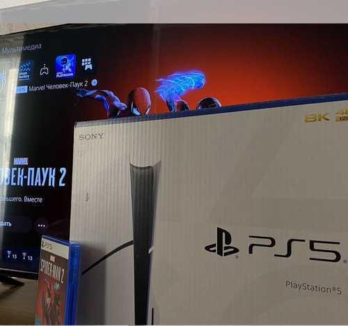 Sony playstation 5 slim с дисководом 1тб