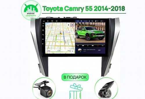 Магнитола 3.32 Toyota Camry 55 2014-2018 Андроид