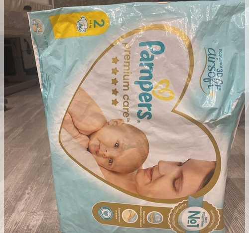 Подгузники pampers premium care 2