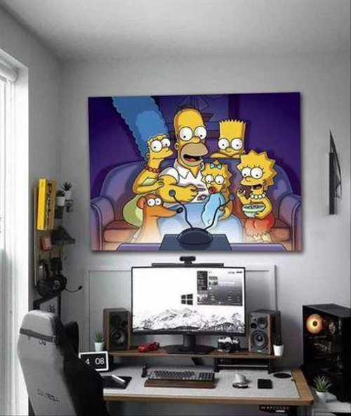 Картины Симпсоны The Simpsons на холсте