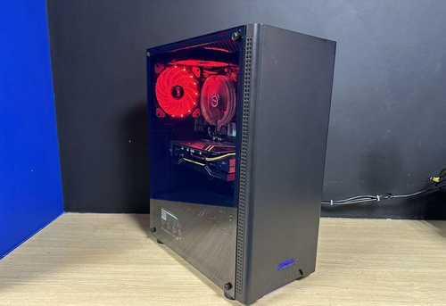 Игровой пк i3 10100f/RX 5600 XT/16gb/SSD+HDD