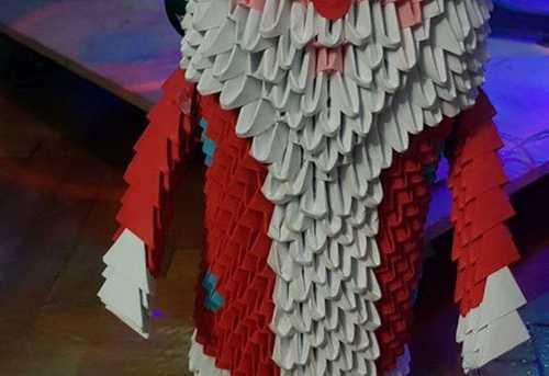 Модульные оригами Дед Мороз