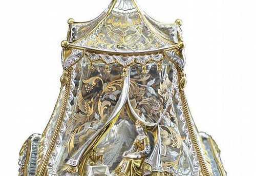 Серебряная лимонница с позолотой «Царь-девица»