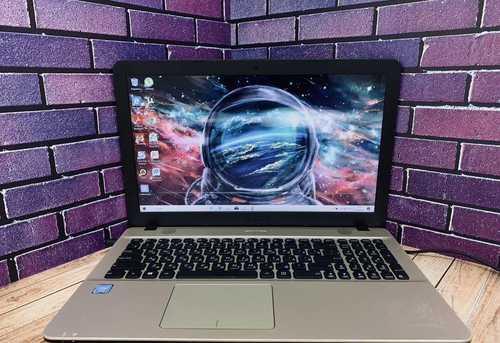 Ноутбук Asus 15.6 Intel 4Gb HDD 500Gb Золотистый