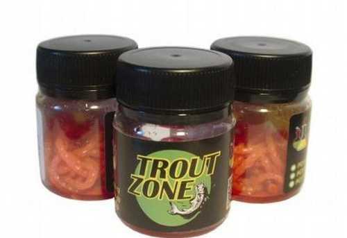 Мягкая приманка Trout Zone Blood worms Pellets