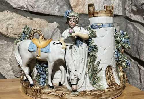 Статуэтка кашпо старинная Германия с клеймом