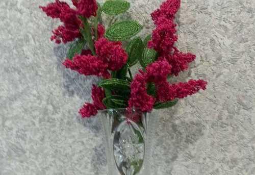 Букет цветы из бисера