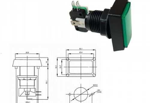 1 шт Кнопочный переключатель gmsi-4B-R 5 А 250 В с