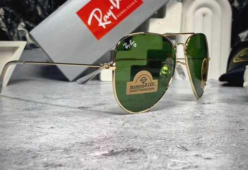 Очки Ray Ban Aviator золотые