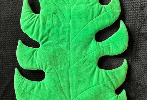 Большой коврик-подушка монстера листок листик 120с