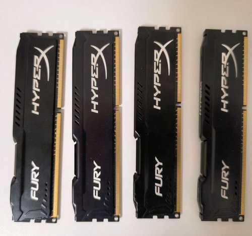 Оперативная памятьddr3 16gb Kingston HyperX Fury