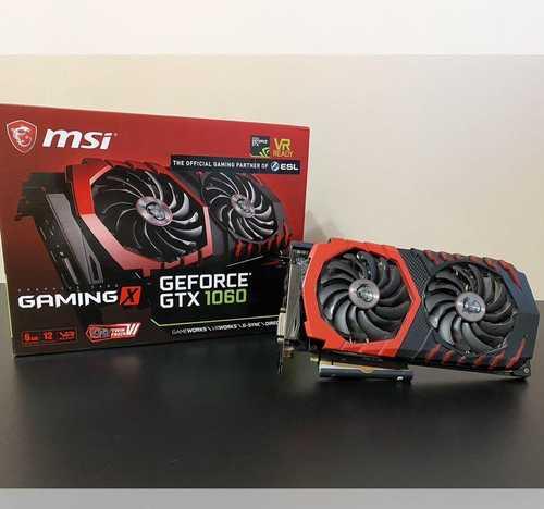 Видеокарта MSI 1060 6gb gaming x