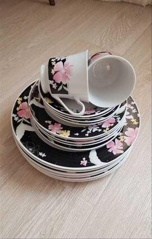 Новый сервиз столовый фарфор тарелки Китай