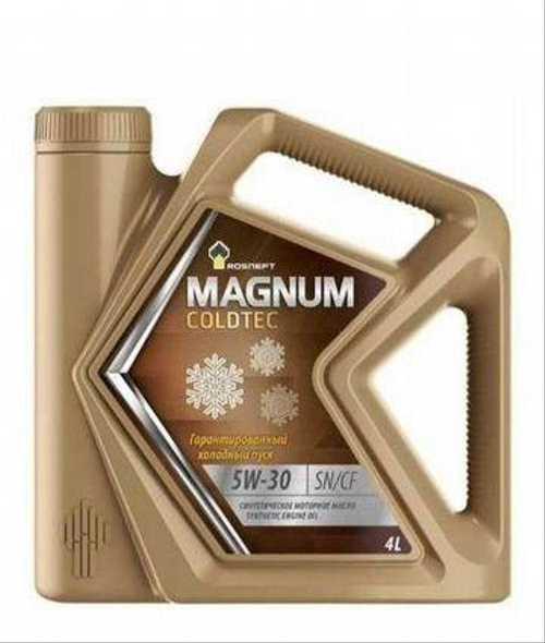 Моторное масло Роснефть Magnum Coldtec 5W-30, 4 л