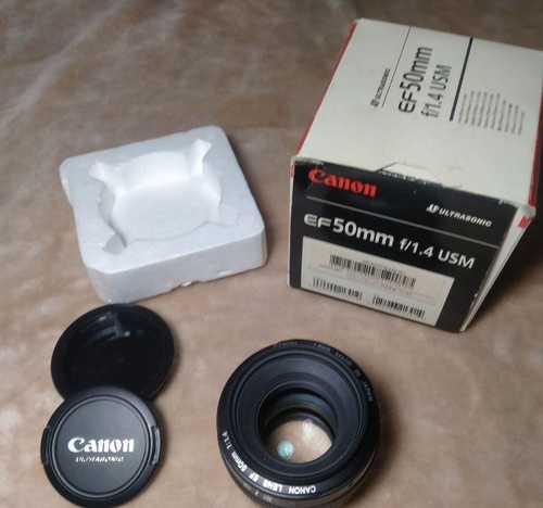 Canon EF 50mm f/1.4 USM+Зенитар-М мс 1,9/50